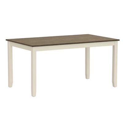 6PC SET - DINING TABLE, 4 SIDE CHAIRS & BENCH