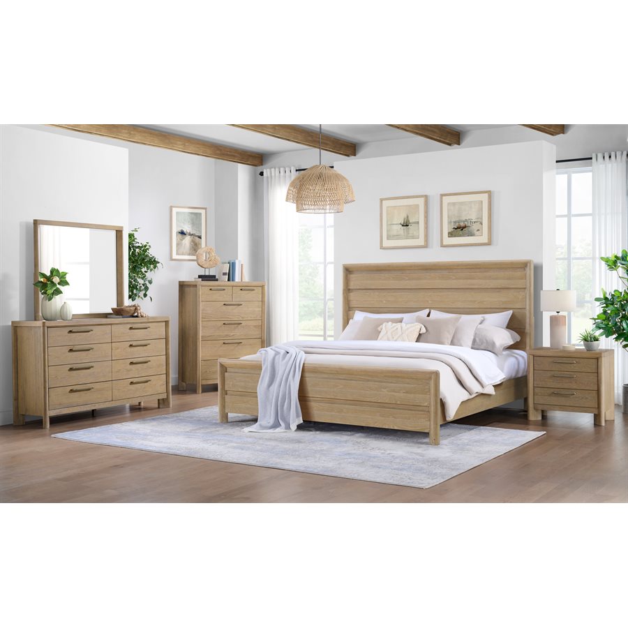 COMPLETE KING PANEL BED