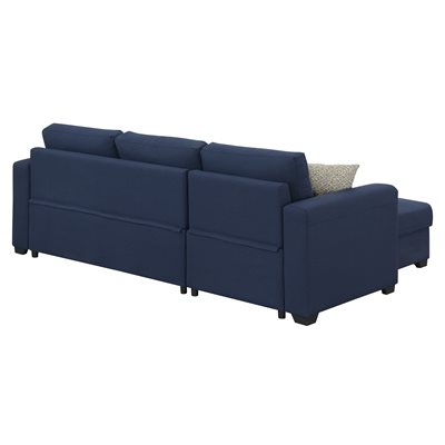 LANGLEY-2PC CHOFA W / 2 PILLOWS-NAVY