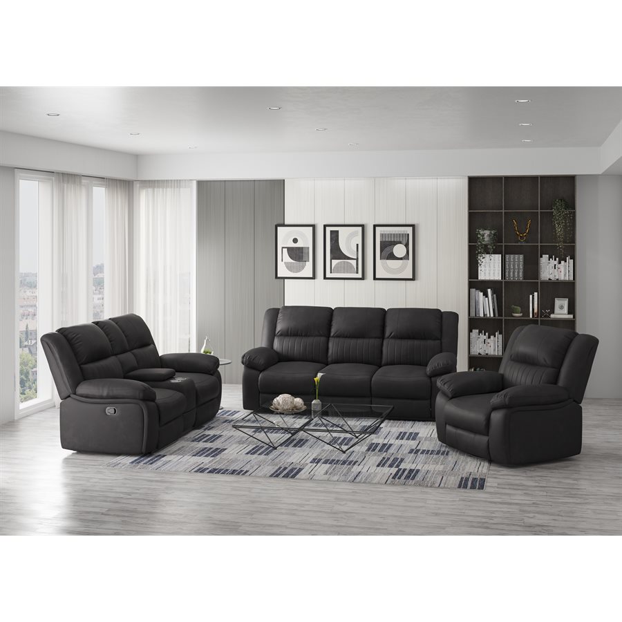 MOTION CONSOLE LOVESEAT-BLACK
