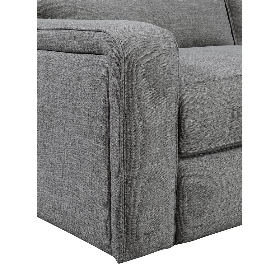LSF ONE SIDE POWER SOFA-CHARCOAL